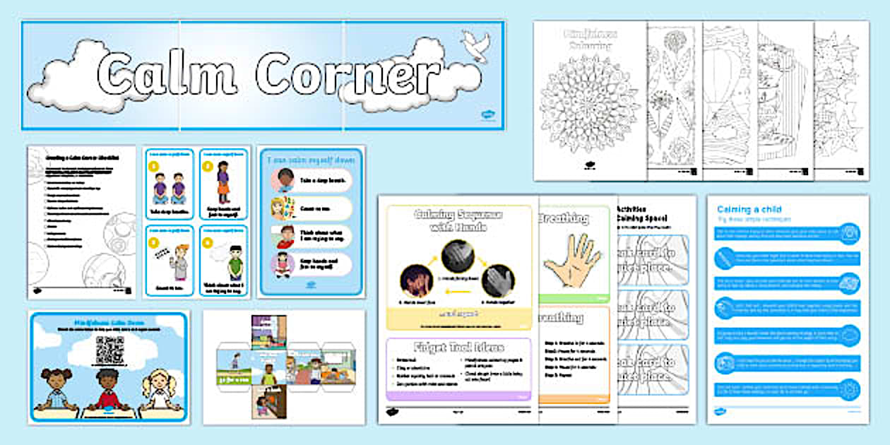 Cool Down Corner Classroom Resource Pack (teacher made)