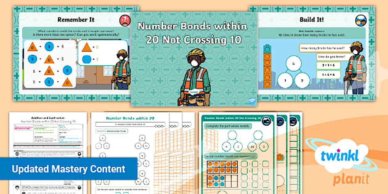 Year 1 Exploring Number Bonds Lesson 25 Planit Maths