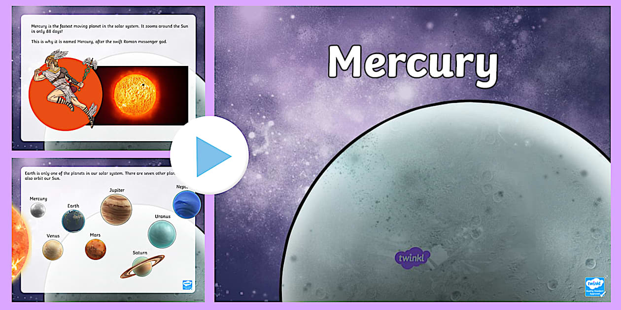 All About Mercury PowerPoint for Lessons about Space
