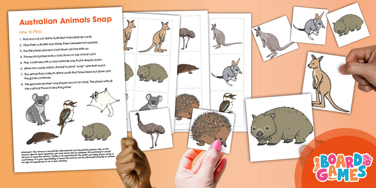 Australian Animals Snap Game (Lehrer gemacht) - Twinkl