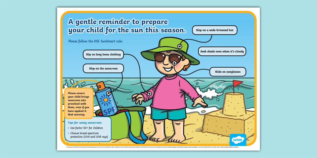 Sun Safety Reminder Poster