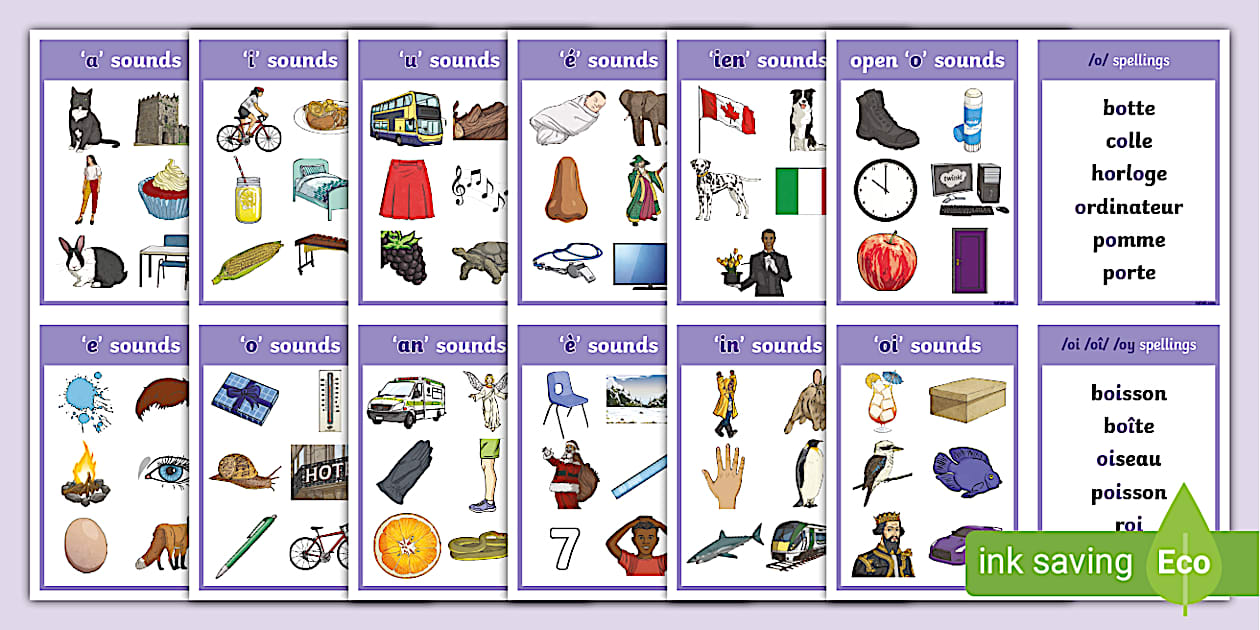 👉 French Phonics: Vowel Sounds Flashcards (teacher made)