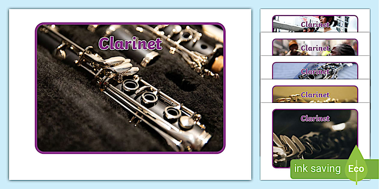 Clarinet Photo Pack (teacher made) - Twinkl