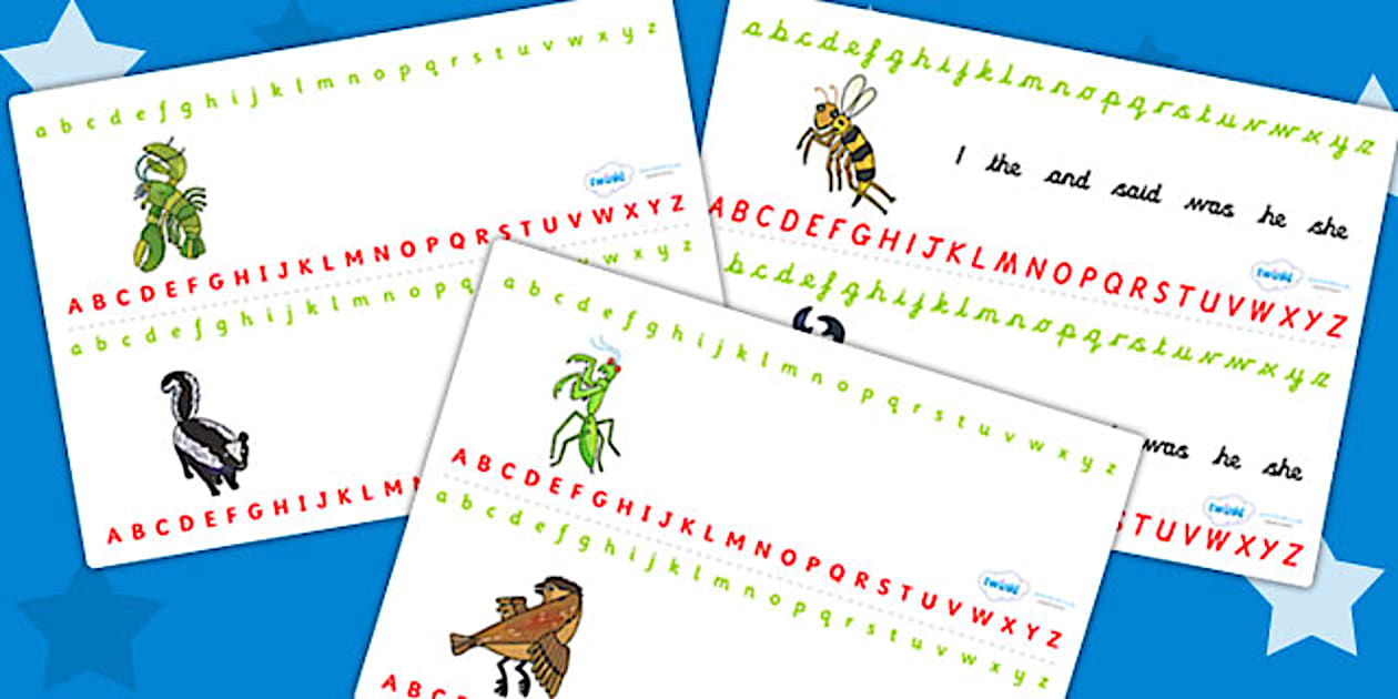 Editable Alphabet Strips to Support Teaching on The Bad Tempered Ladybird