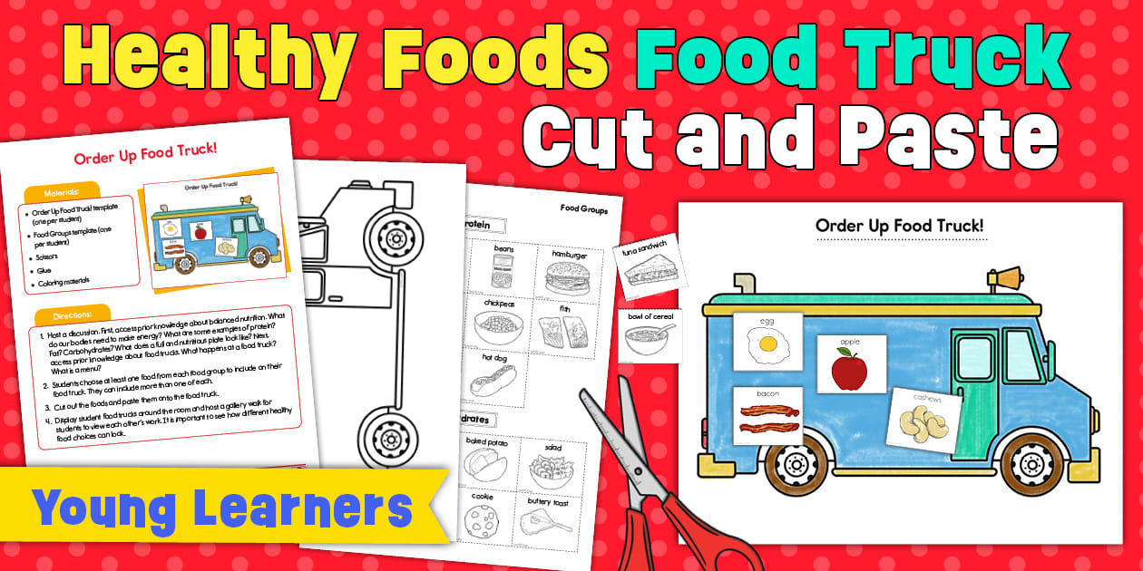 Healthy Foods Fine Motor Craft (teacher made) - Twinkl
