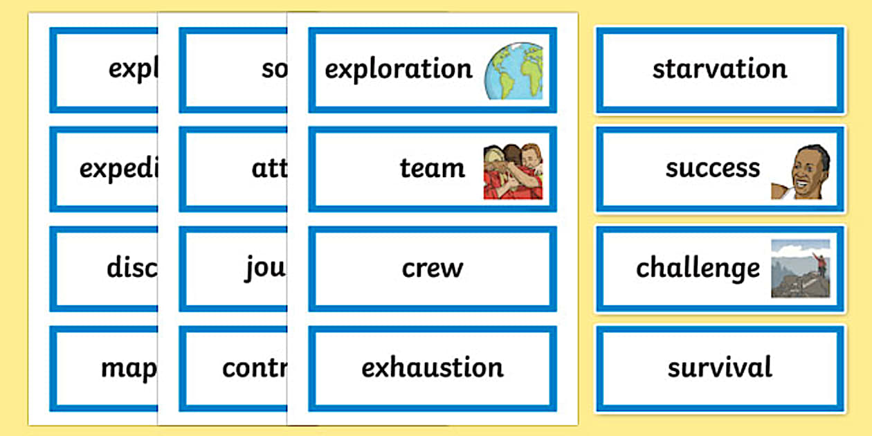 VIC Australian Early Explorers Word Cards (teacher made)