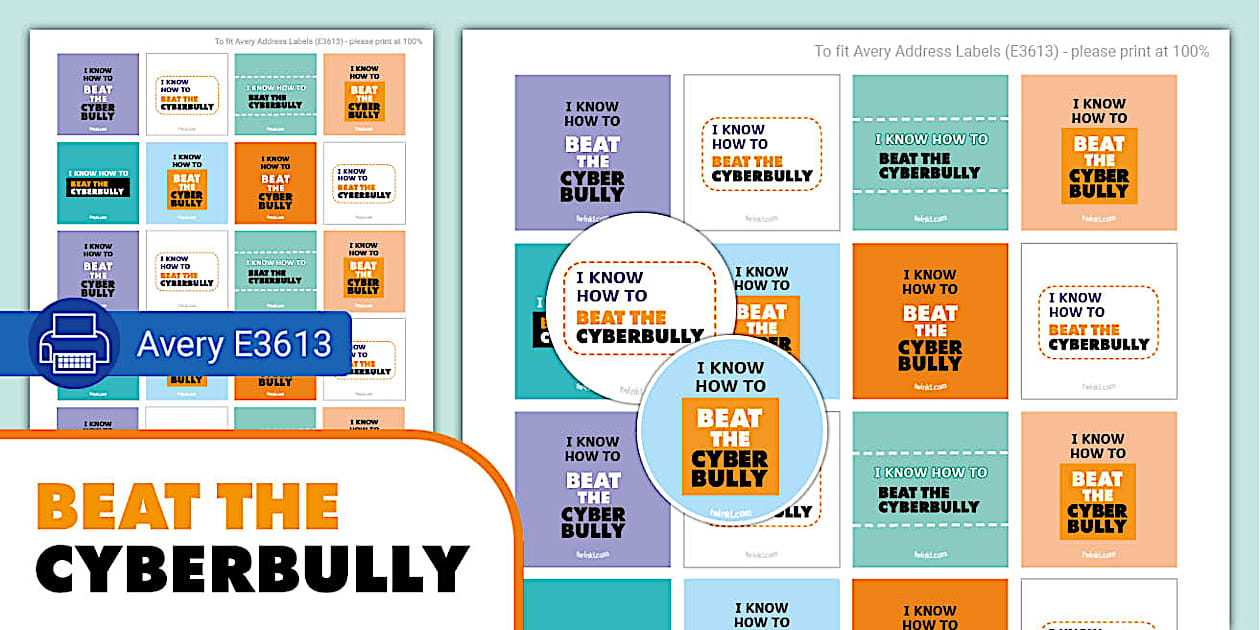 FREE! - Beat The Cyberbully Stickers (teacher made) - Twinkl