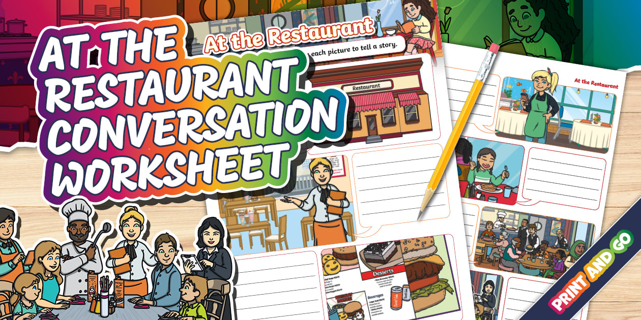 At the Restaurant Conversation Worksheet
