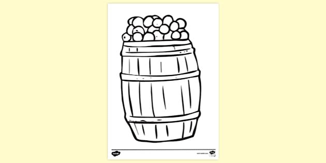 Barrel Colouring | Colouring Sheets | Twinkl Resources