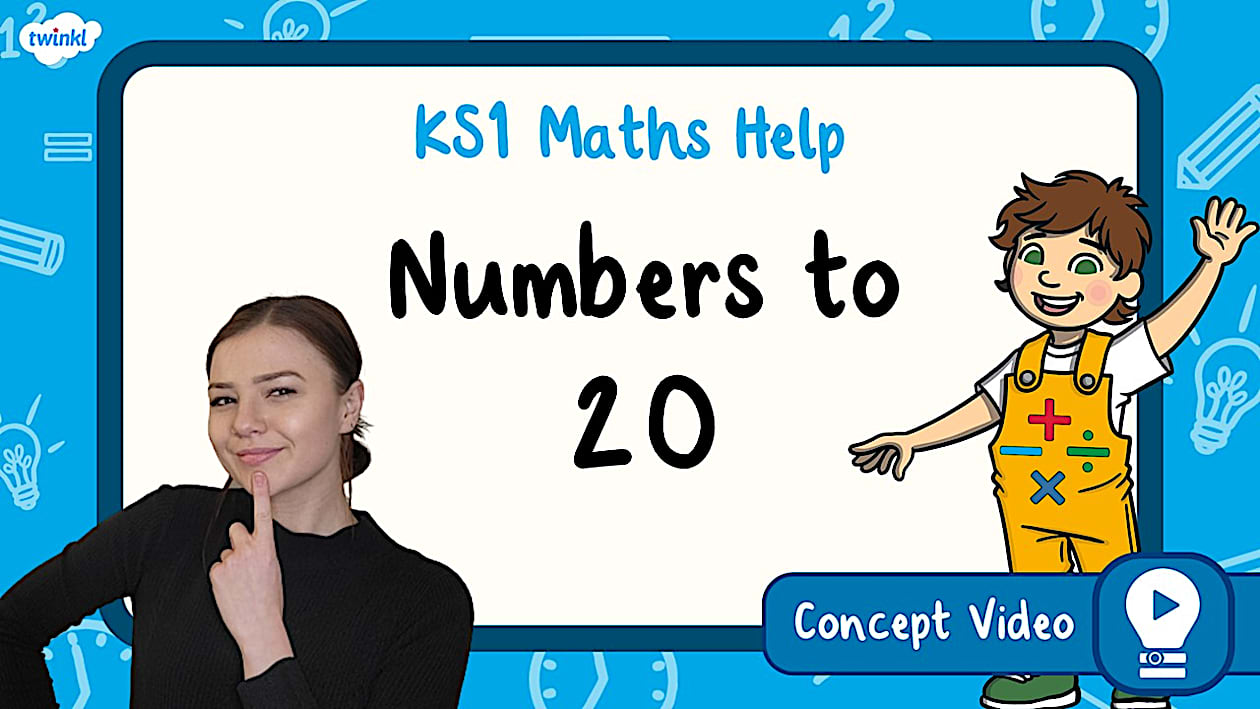 👉 Numbers to 20 | KS1 Maths Concept Video (teacher made)