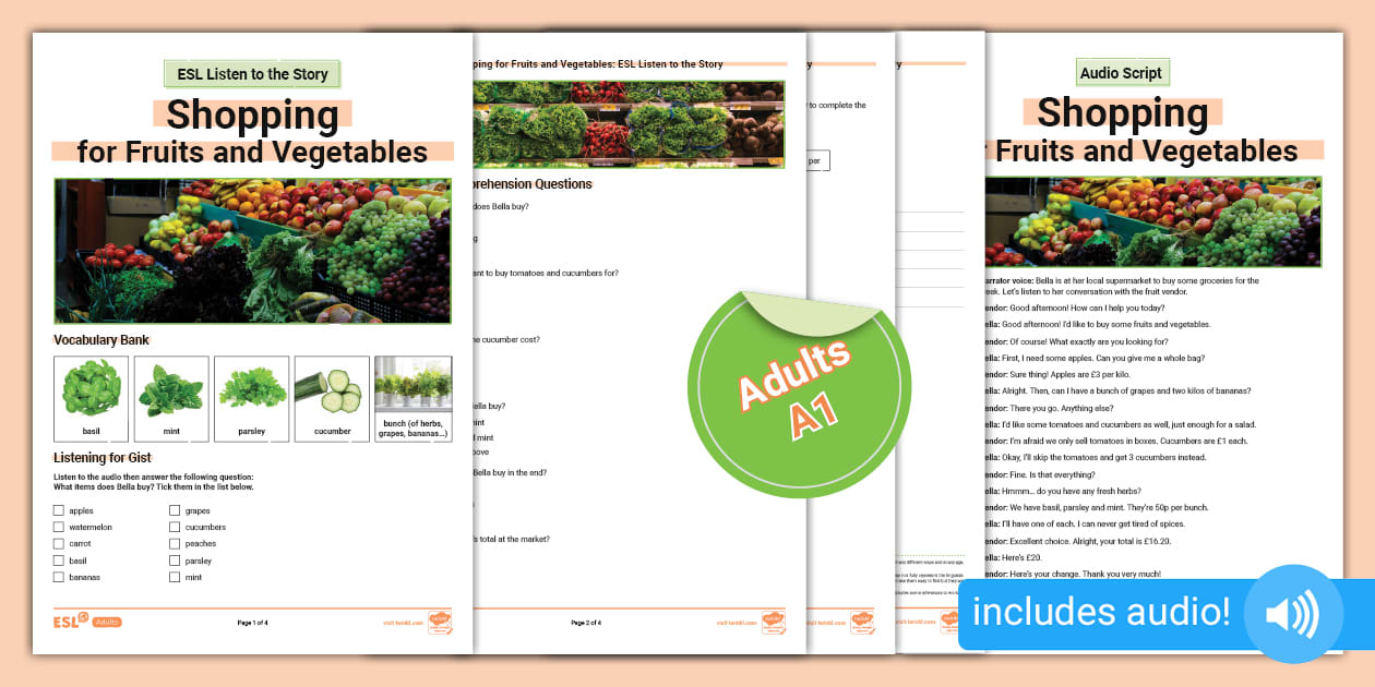 ESL Listen to the Story (teacher made) - Twinkl