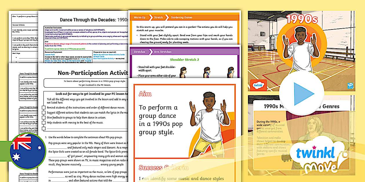 PE Year 6: Dance Through the Decades Lesson 4 - The 1990s