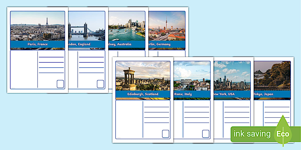 Postcards from Countries Around the World | Postcards