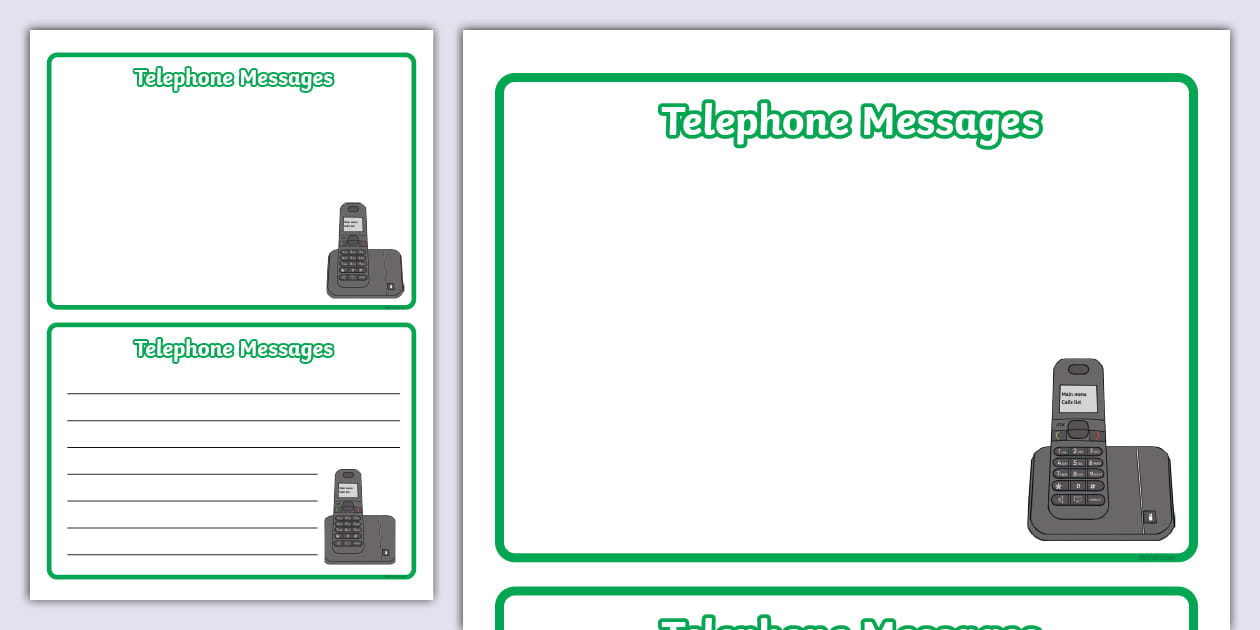 Doctor's Surgery Telephone Message Notes (Teacher-Made)