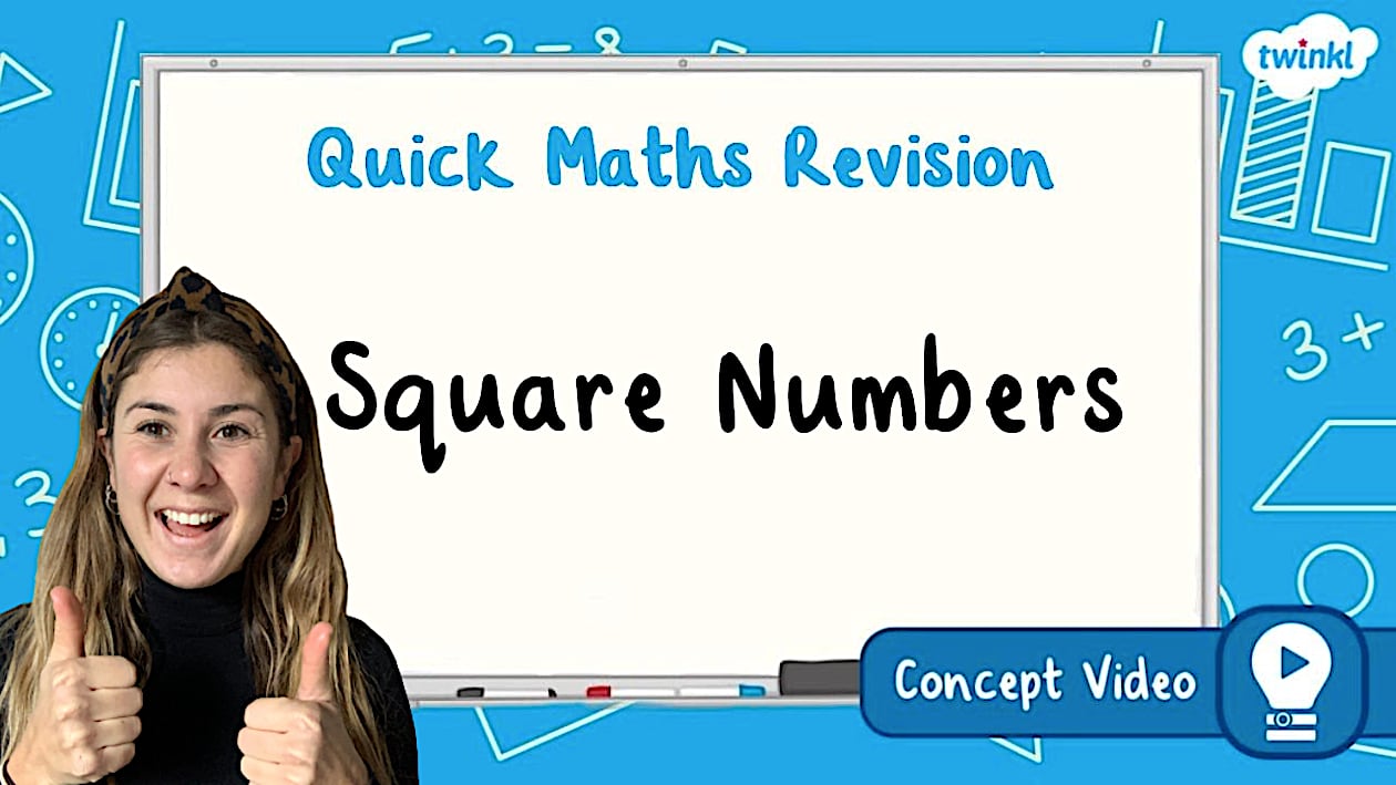 👉 Square Numbers | KS2 Maths Concept Video (teacher made)