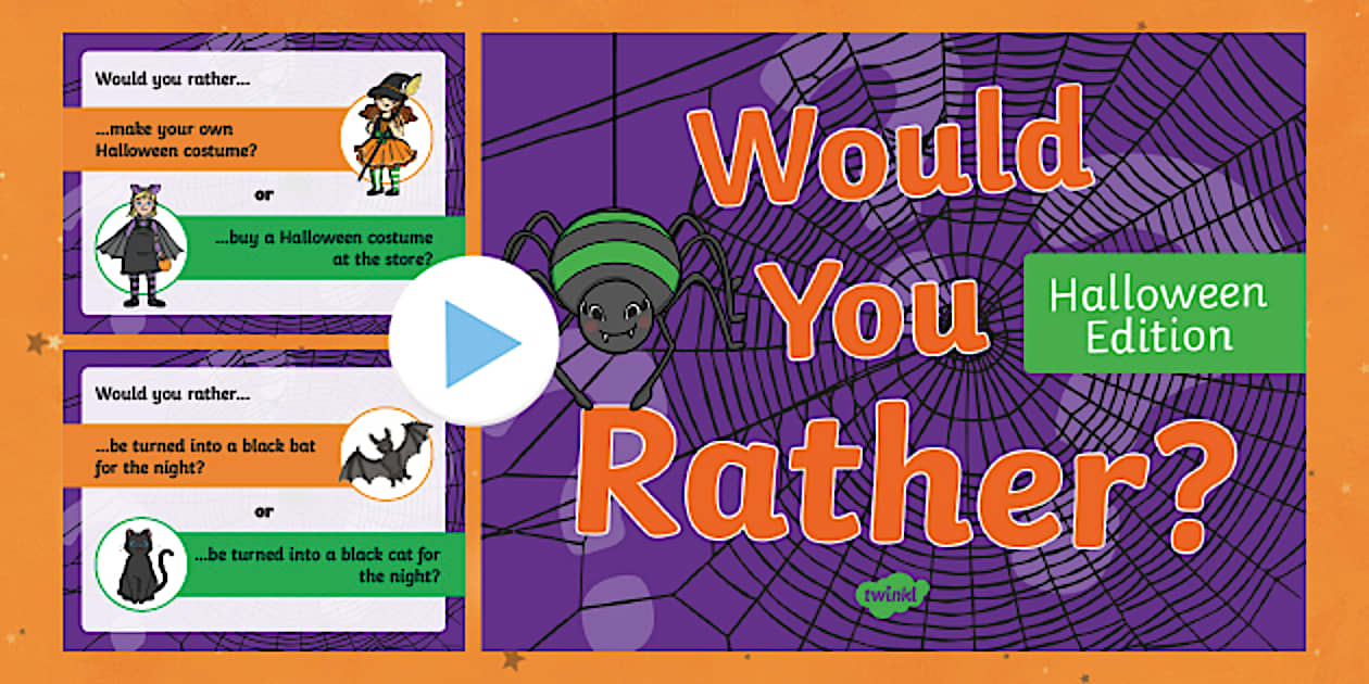 Would You Rather? PowerPoint Game - Halloween Edition