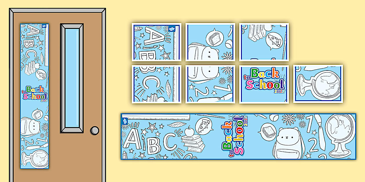 Back to school Door Decoration