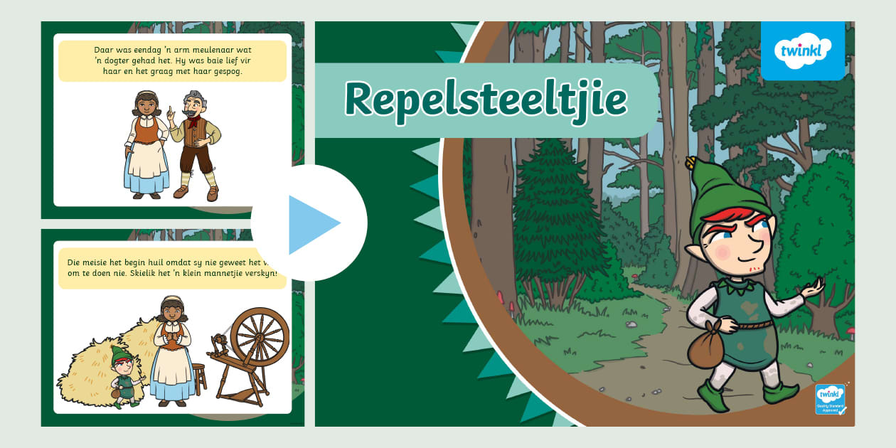 Repelsteeltjie PowerPoint vir die Grondslag Fase - Twinkl