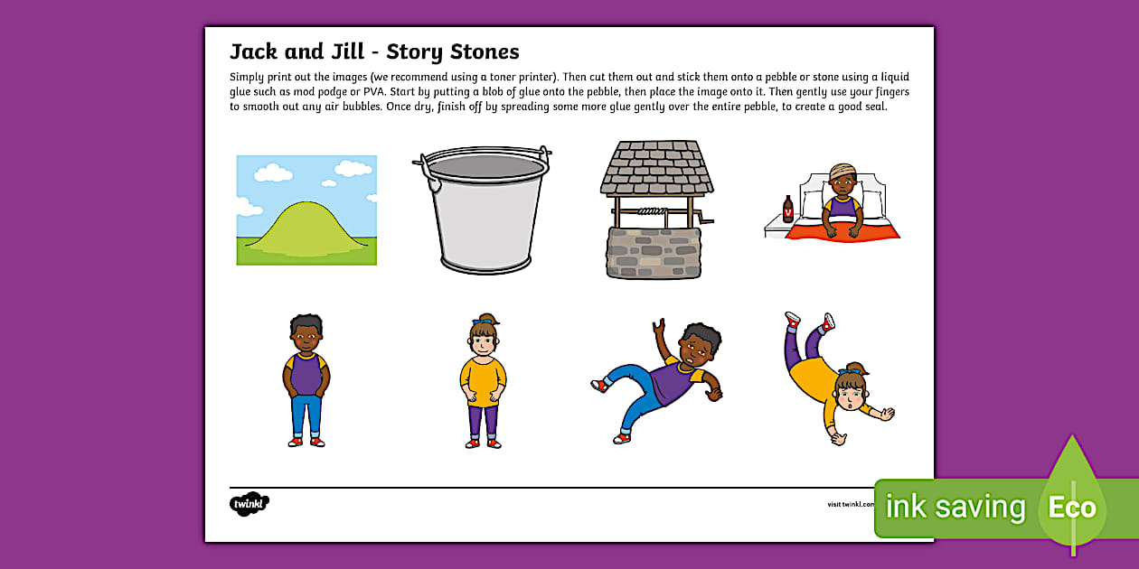 Jack and Jill Story Stones Image Cut-Outs - Twinkl