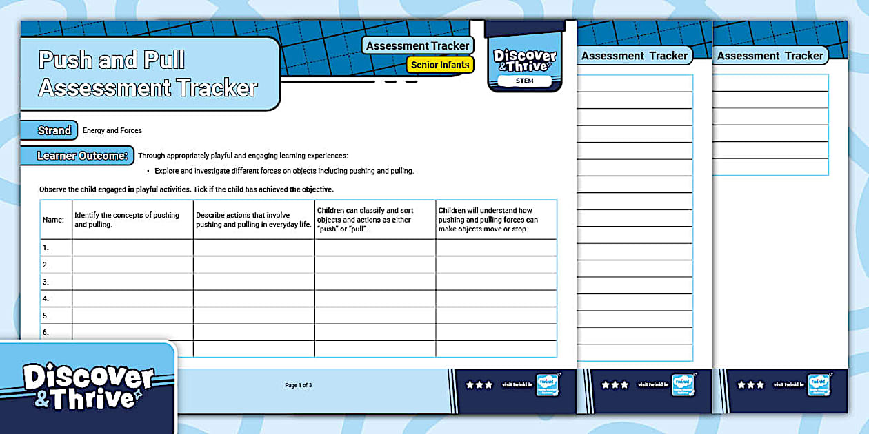 Push and Pull Assessment Tracker