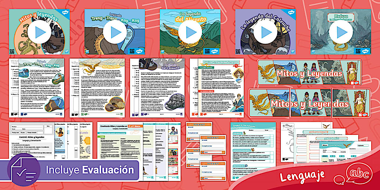Pack Lenguaje Mitos leyendas (teacher made) - Twinkl