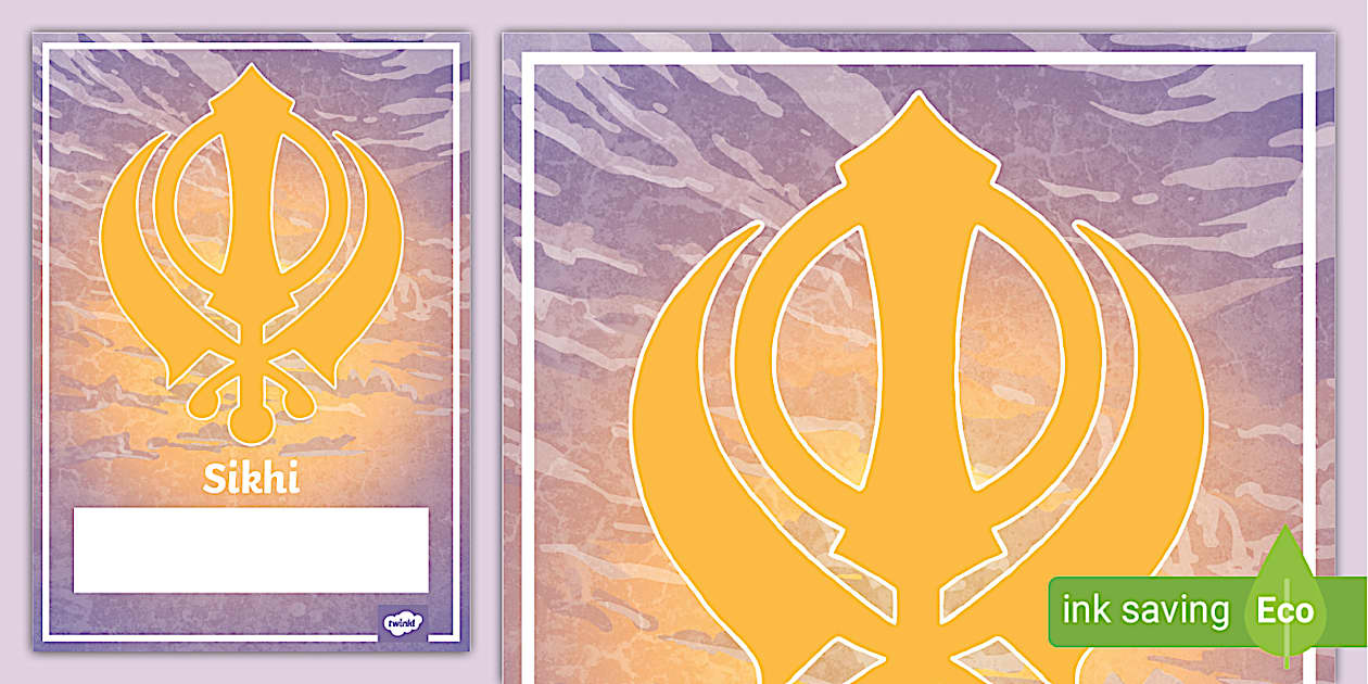 KS2 Sikhi Book Cover (teacher made) - Twinkl