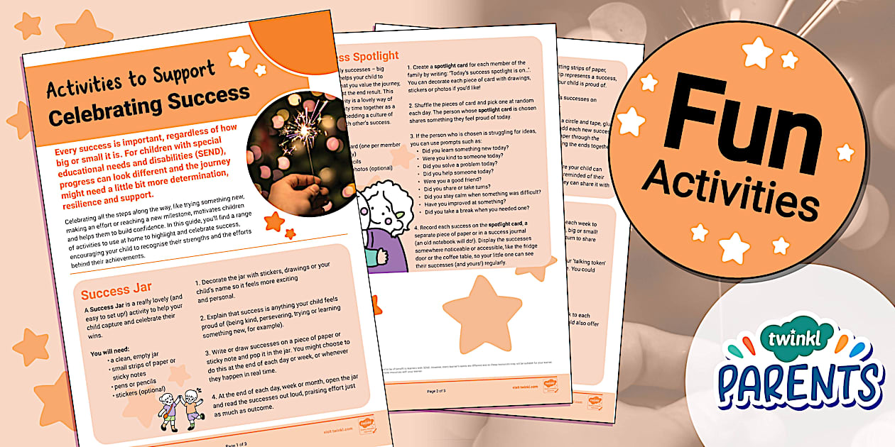 Activities to Support Celebrating Success