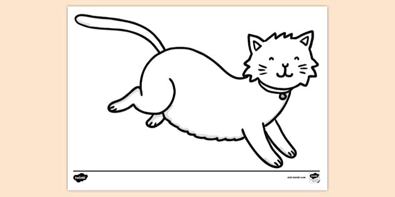 Cat Colouring Sheet | Colouring | Colouring Sheets - Twinkl