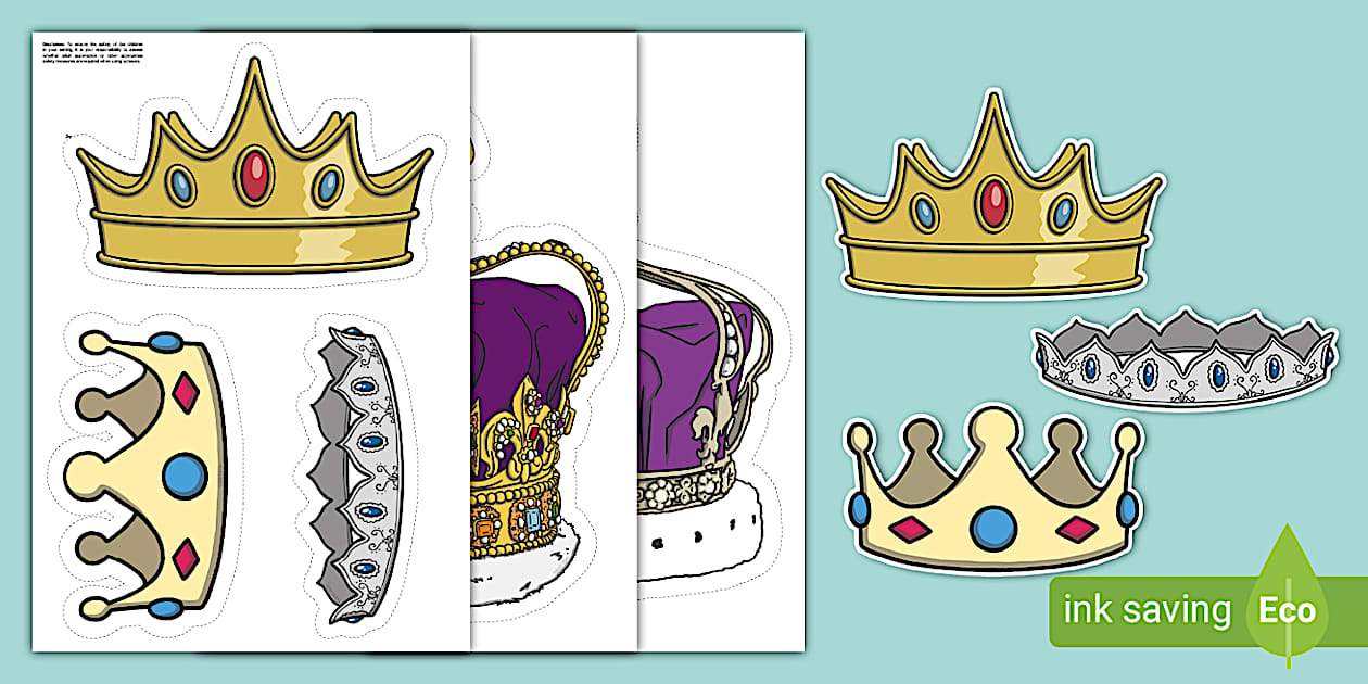 Crown Cut-Outs (Hecho por educadores) - Twinkl