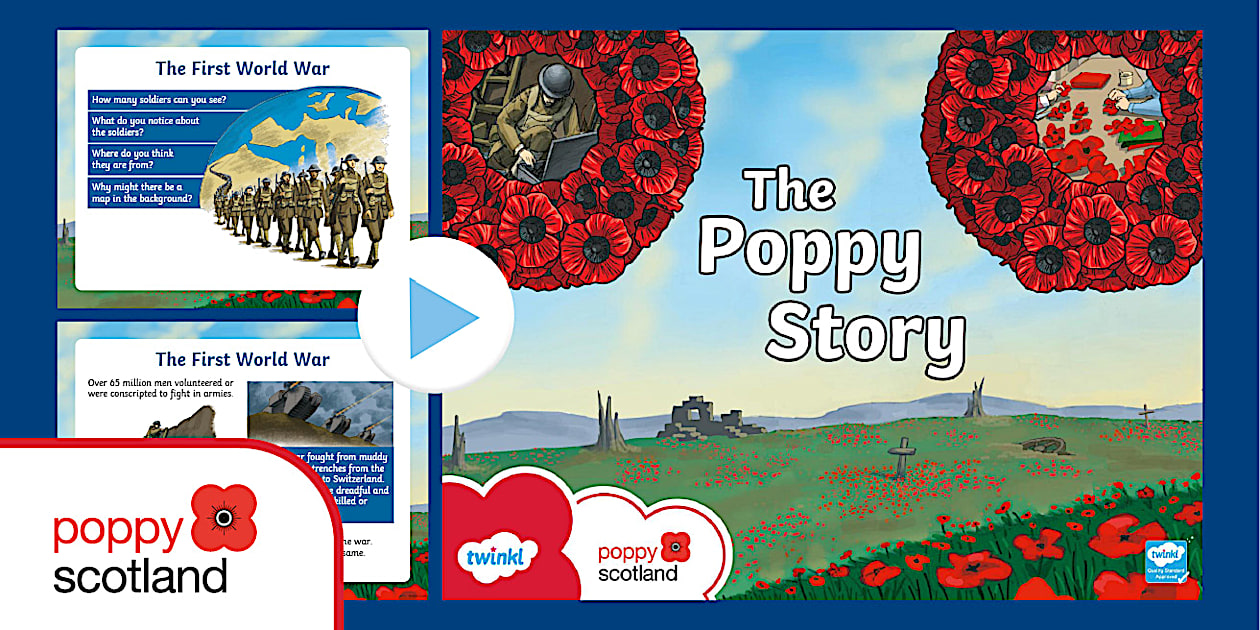 FREE! - Poppy Scotland Information PowerPoint | Second Level | CfE