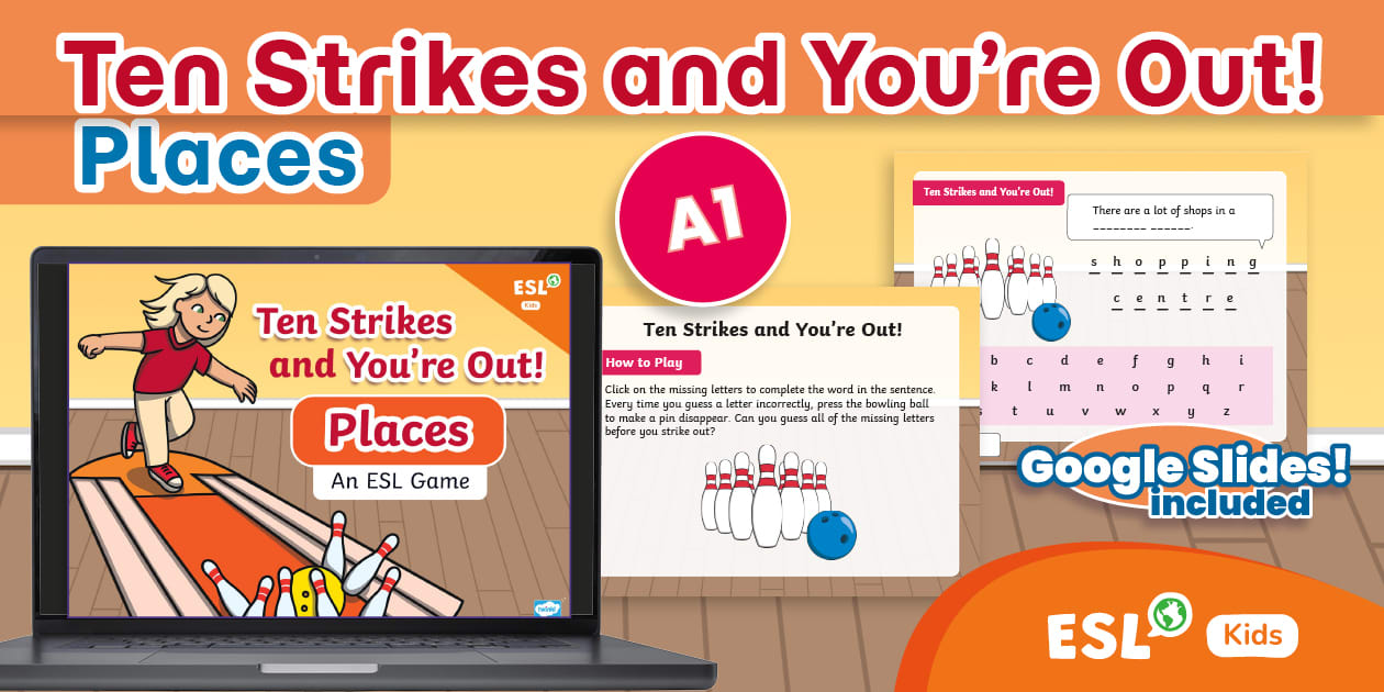 ESL Bowling Game for Places | Kids
