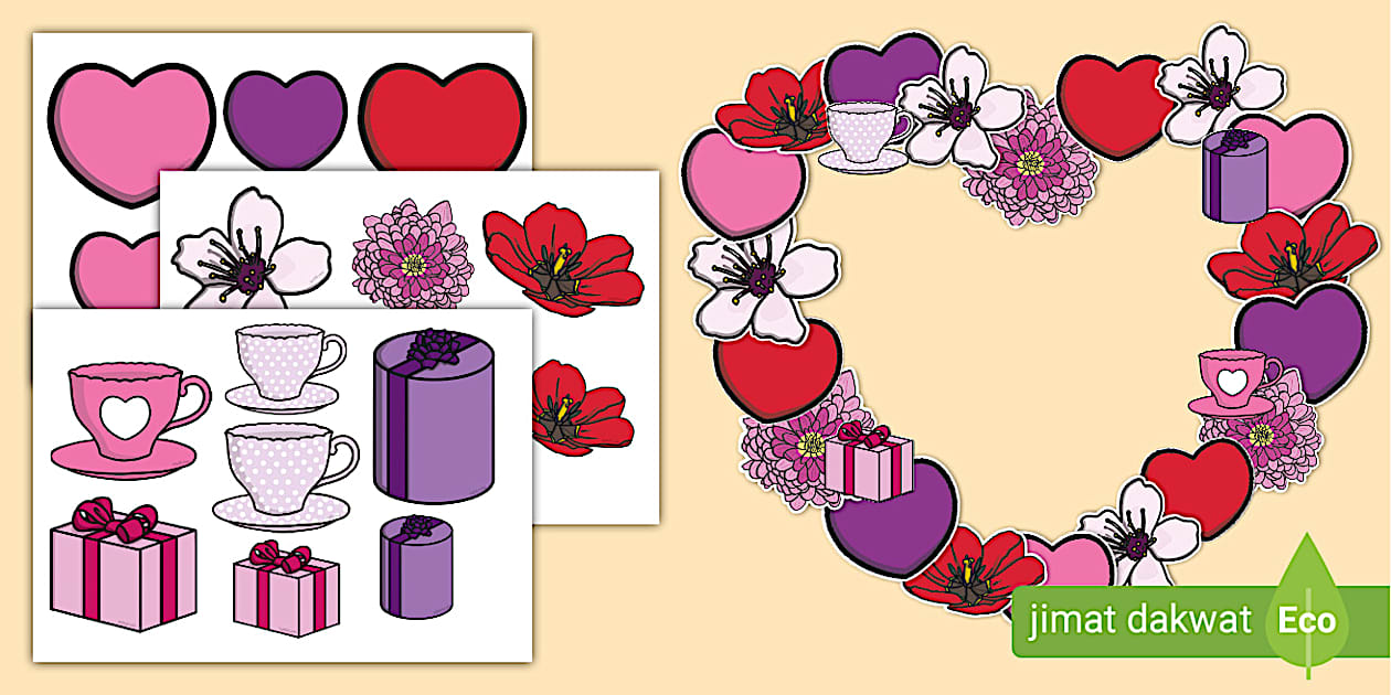 Lembaran Aktiviti Kalungan Bunga Hari Ibu - Twinkl