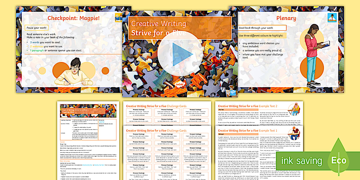 GCSE Creative Writing: Low Ability Modelling Lesson Pack