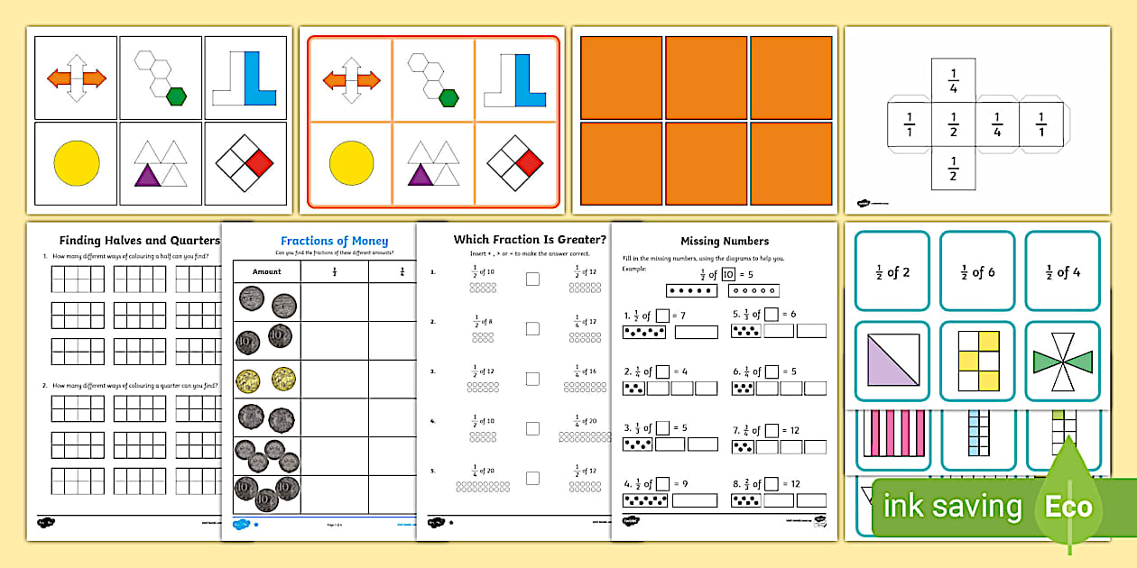 Fractions of an Amount Resource Pack (teacher made) - Twinkl