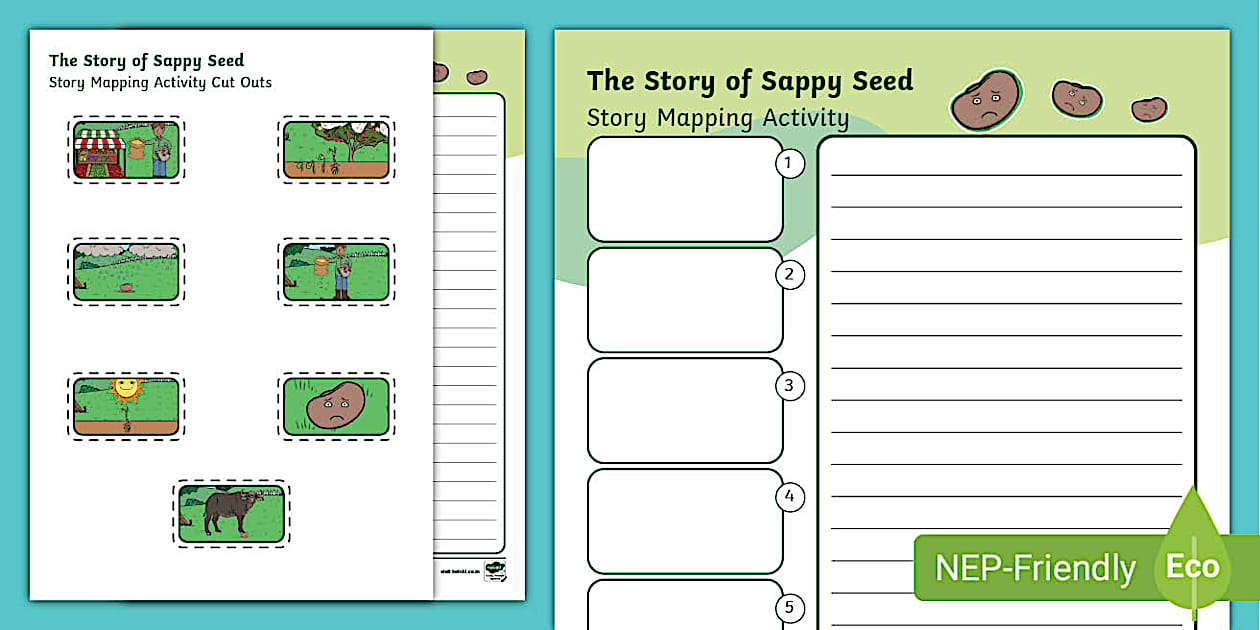 The Story of Sappy Seed Mapping Activity - Twinkl