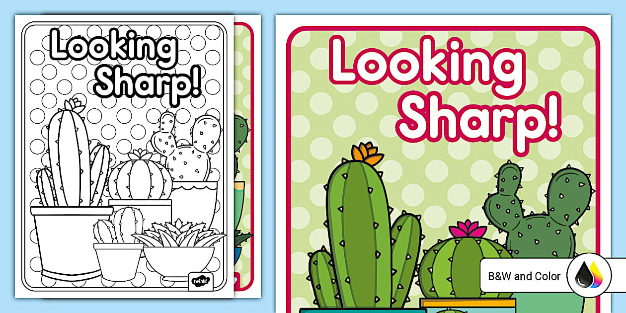 Looking Sharp! Succulent Poster (teacher made) - Twinkl