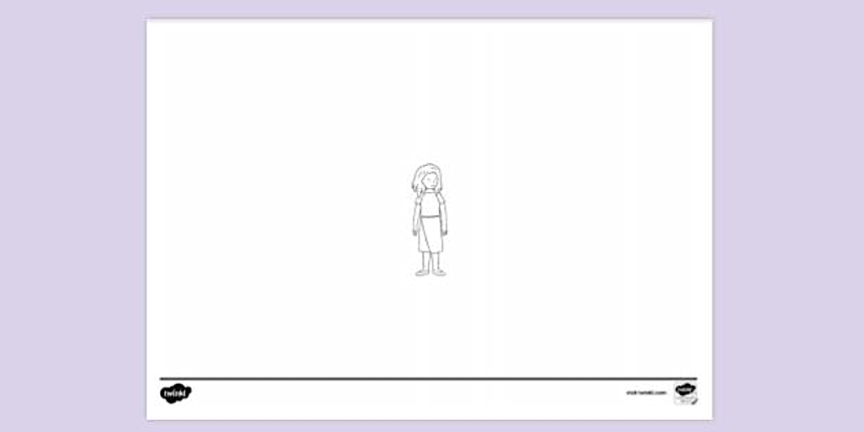 Mum Colouring | KS1 Colouring Sheets | Twinkl Resources