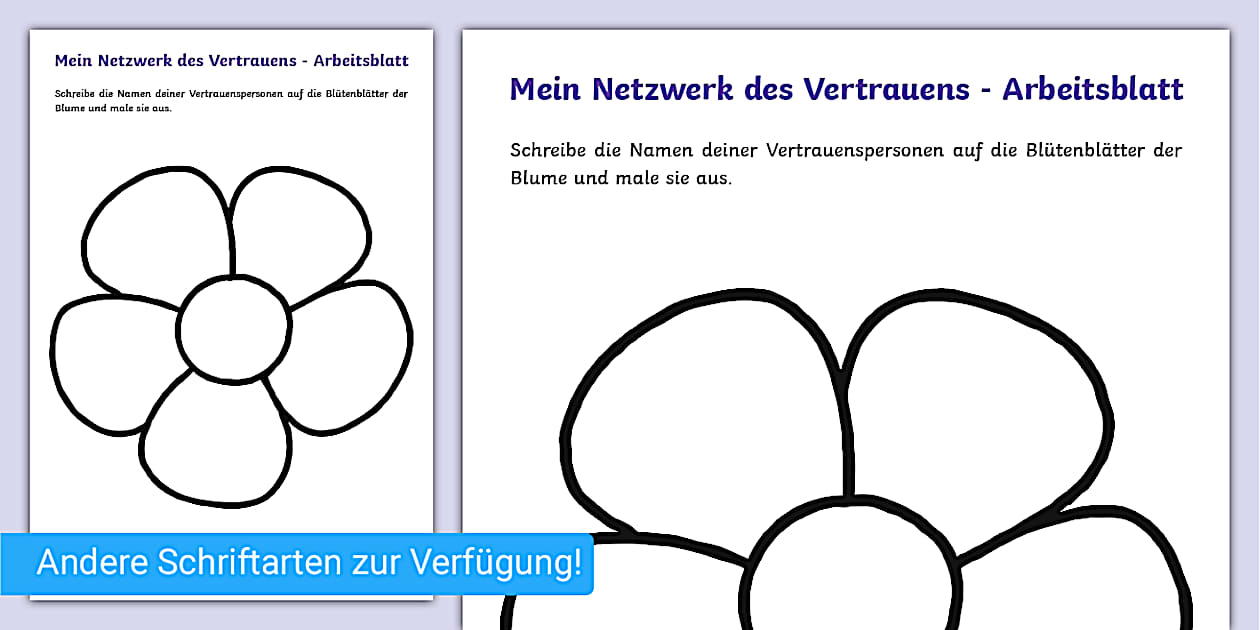 My Trust Network - Blumenblatt-Design - Wohlbefinden