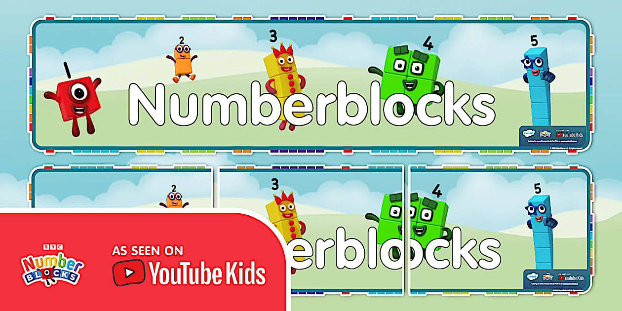 Numberblocks Display Banner - Maths Teaching Resources