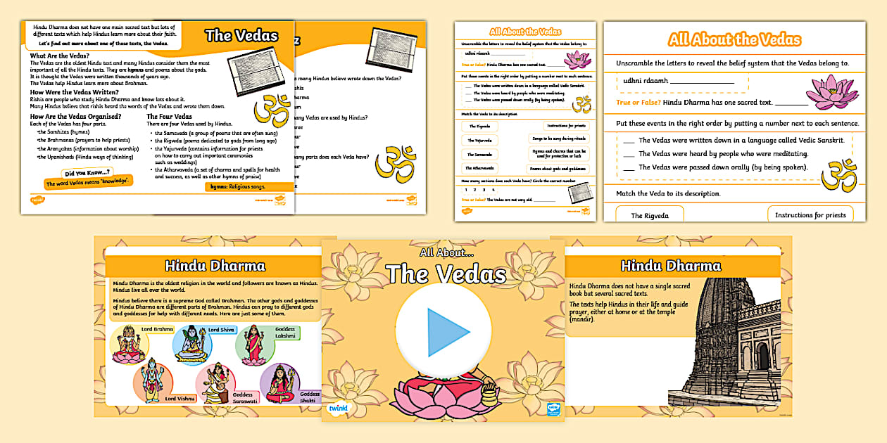 KS1 All About the Vedas Teaching Pack (teacher made)
