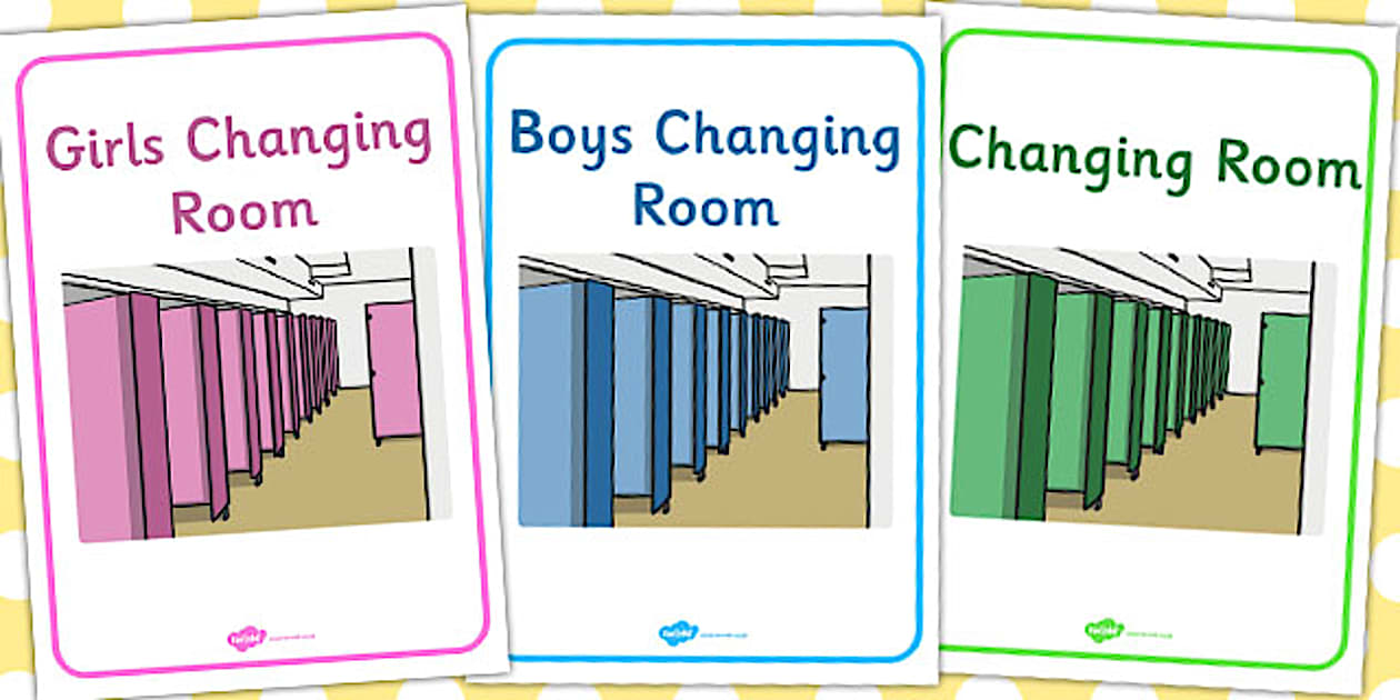 👉 Changing Room Signs (teacher made) - Twinkl