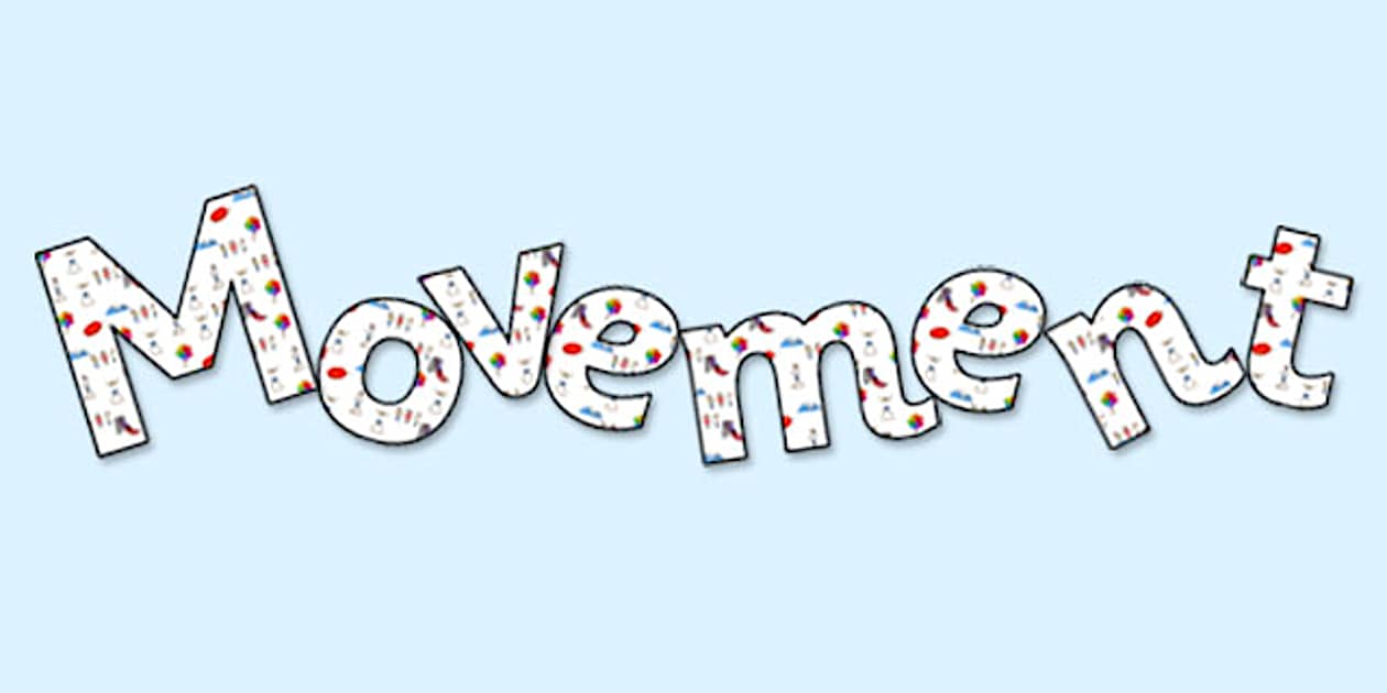 'Movement' Display Lettering - Twinkl