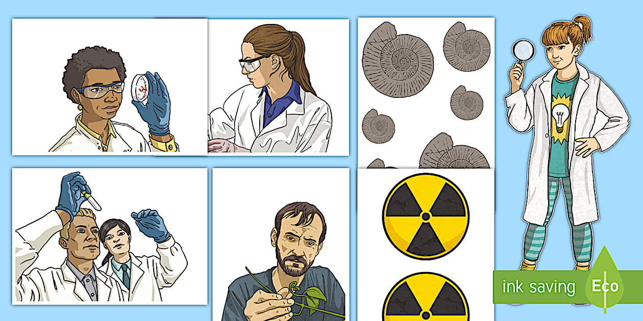 Scientists Display Cut-Outs (teacher made) - Twinkl