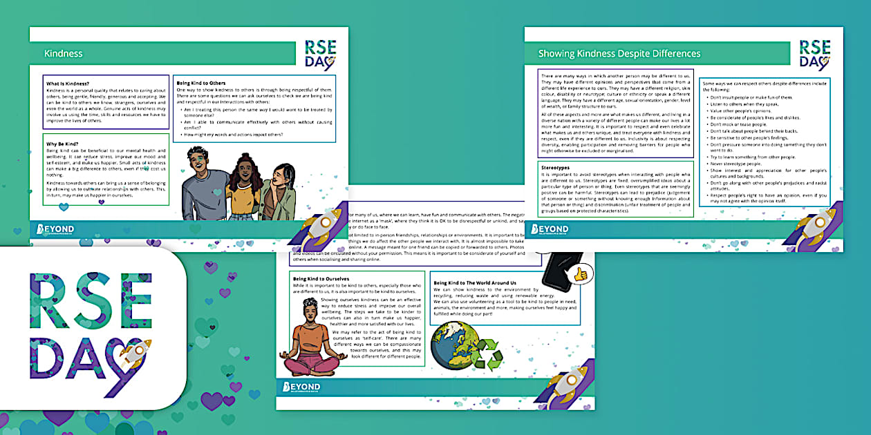 FREE! - Kindness Fact Sheet | RSE Day (teacher made)