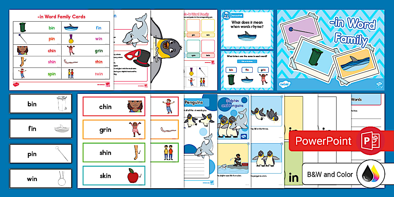 -in Word Family Resource Pack (teacher made) - Twinkl