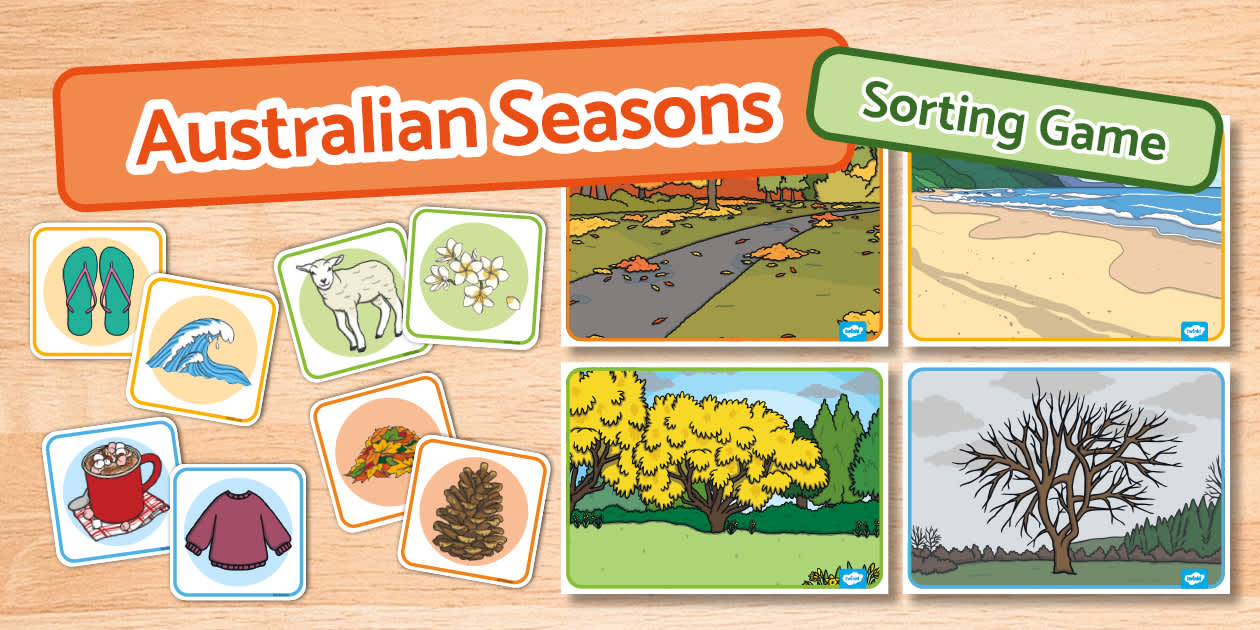 Australian Seasons Sorting Game