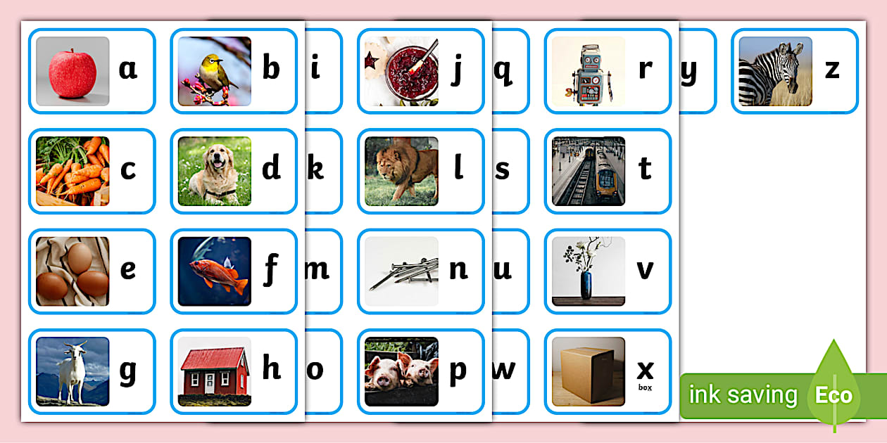 Alphabet Picture Flash Cards | Primary Resource - Twinkl