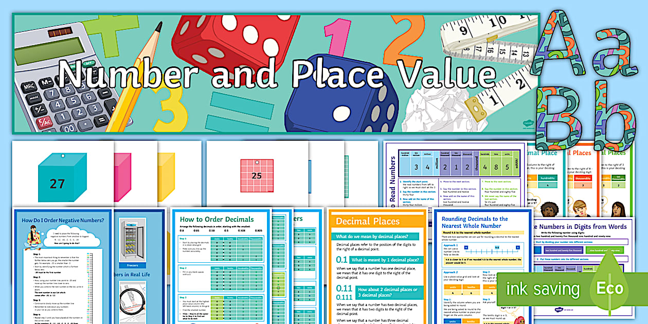 Number and Place Value: Display Pack (teacher made) - Twinkl