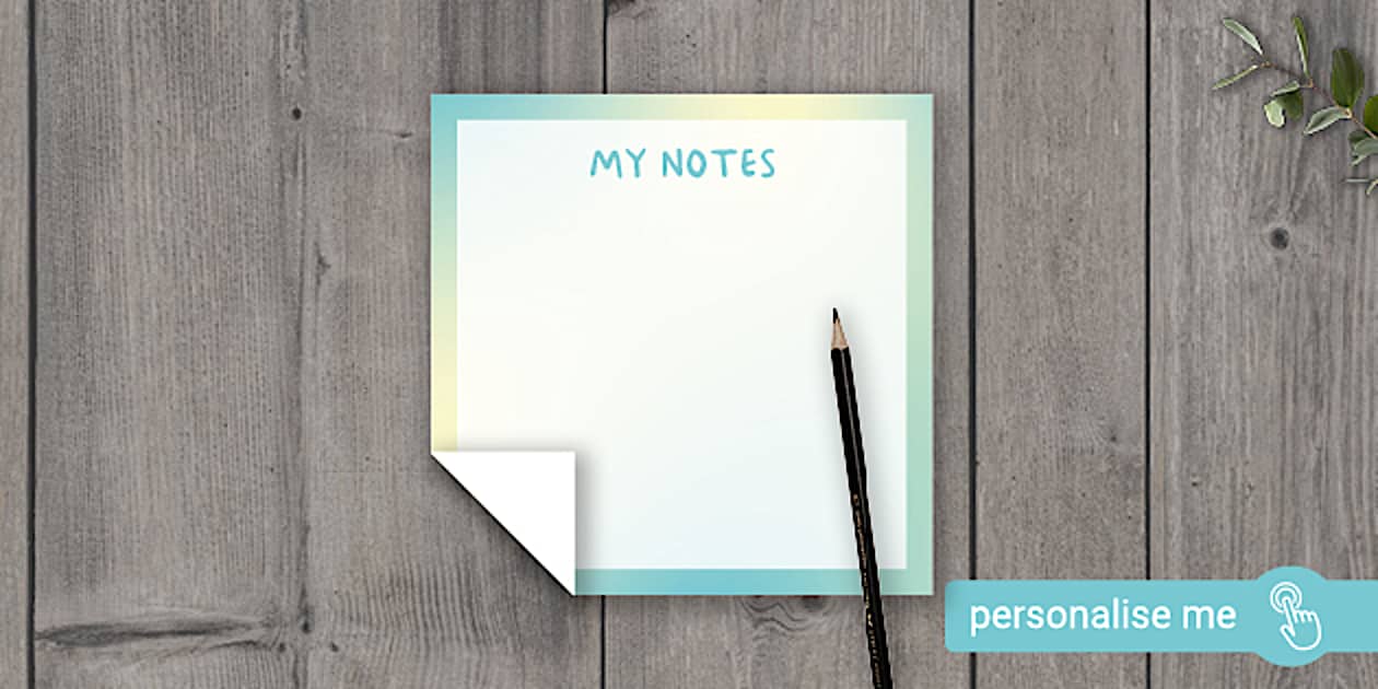 Aurora Holographic Sticky Notes (Teacher-Made) - Twinkl