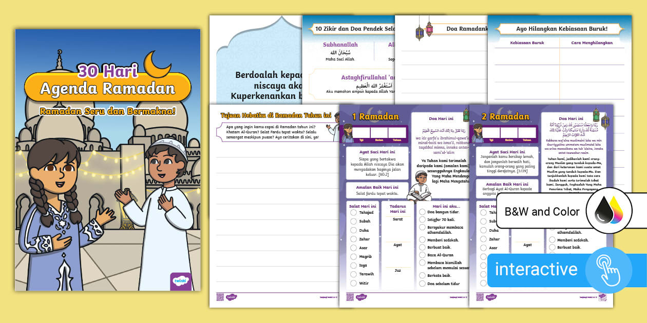 30 Hari Agenda Ramadan (Hecho por educadores) - Twinkl